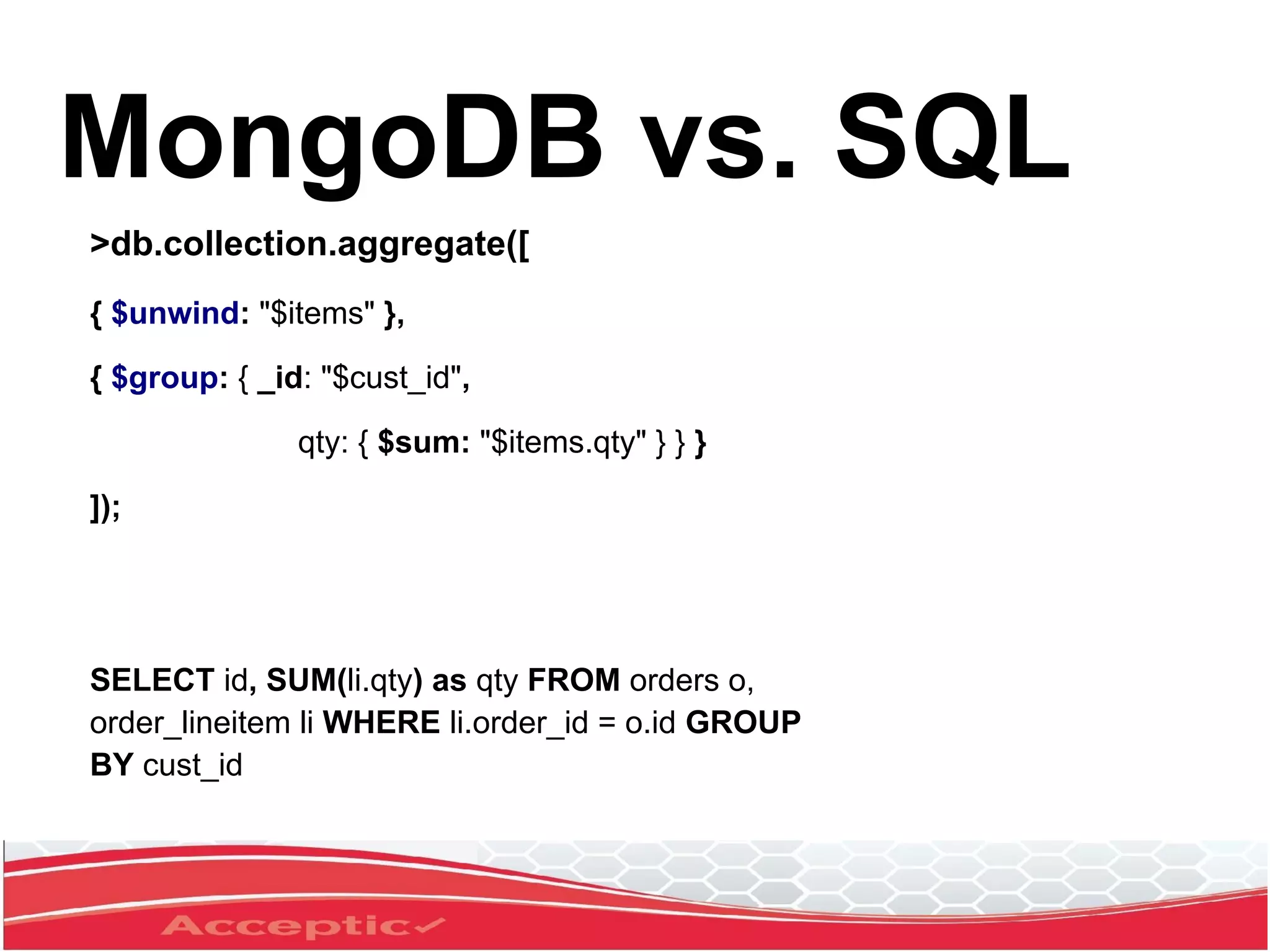 Mongo db aggregation | PDF