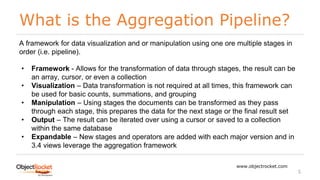 MongoDB - Aggregation Pipeline | PPTX