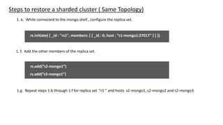 MongoDB Backup & Disaster Recovery | PPTX