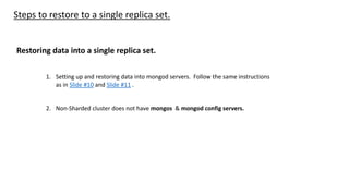 MongoDB Backup & Disaster Recovery | PPTX