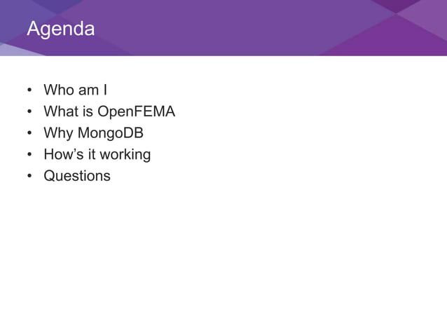 OpenFEMA and MongoDB | PPT