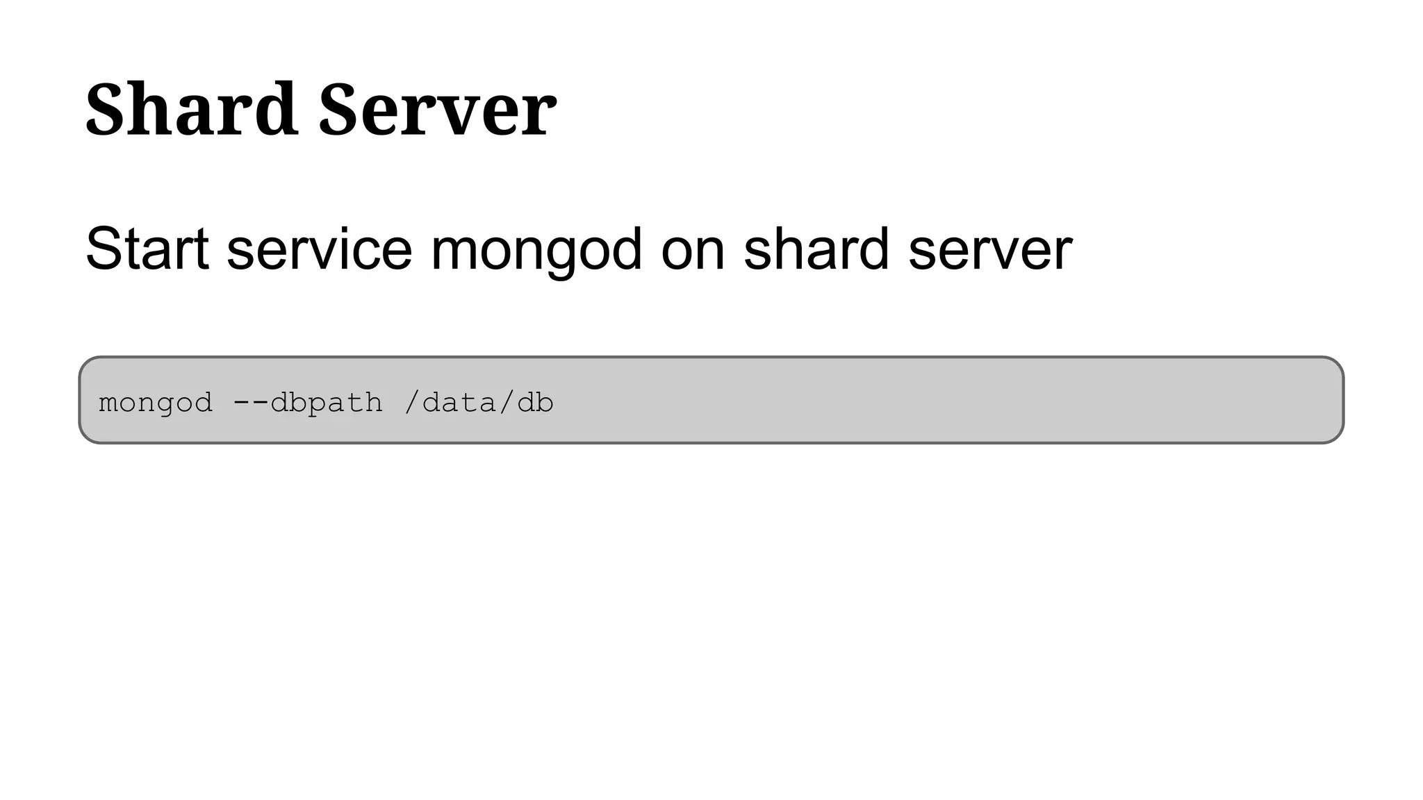 MongoDB Shard Cluster | PDF