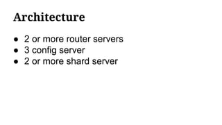 MongoDB Shard Cluster | PDF