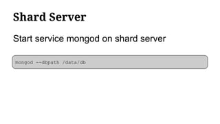 MongoDB Shard Cluster | PDF