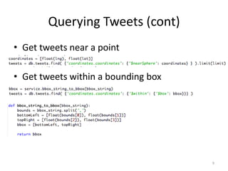 Taming Social Media with MongoDB | PPTX | Databases | Computer Software and Applications