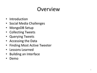 MongoDC 2012: Taming Social Media with MongoDB | PPT