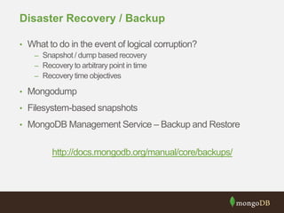 MongoDB Deployment Checklist | PPT