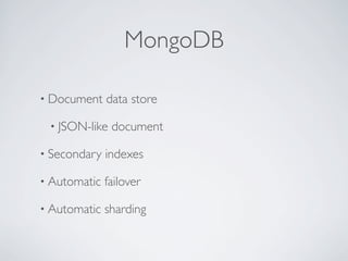 Mongodb - Scaling write performance | PPT