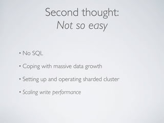 Mongodb - Scaling write performance | PPT