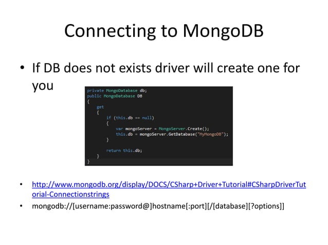 Mongo db first steps with csharp | PDF | Databases | Computer Software and Applications