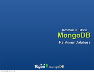 MongoDB @ Frankfurt NoSql User Group | PPT