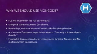A Presentation on MongoDB Introduction - Habilelabs | PPT