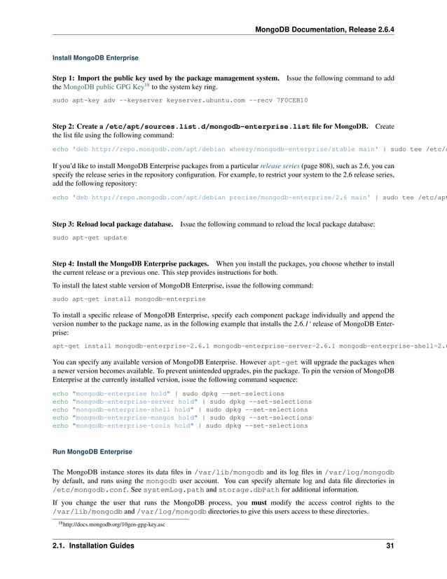 Mongo db manual | PDF