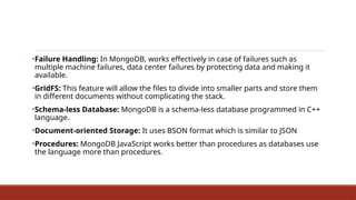 MongoDB introduction features -presentation - 2.pptx