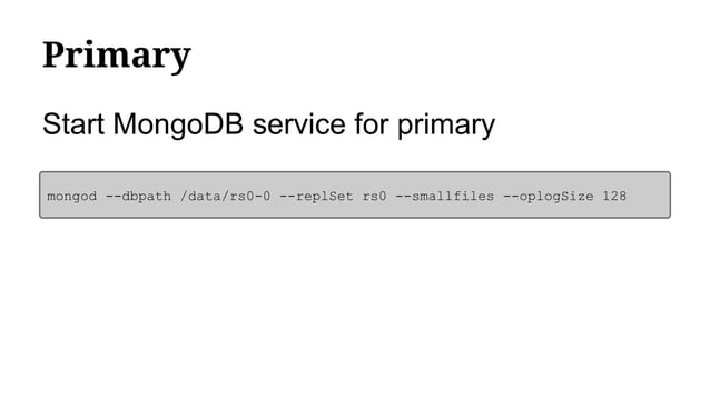 MongoDB Replication Cluster | PDF | Databases | Computer Software and Applications