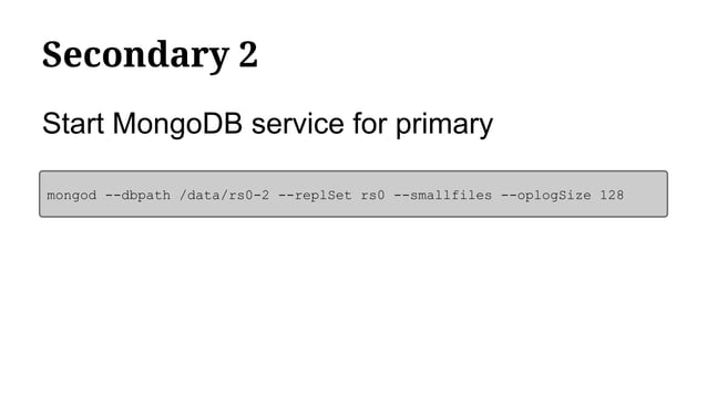 Mongodb Replication Cluster Pdf Databases Computer Software And