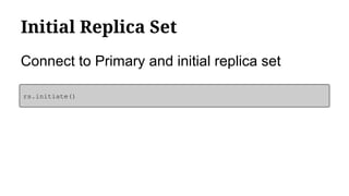 MongoDB Replication Cluster | PDF | Databases | Computer Software and Applications