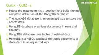MongoDB-SESSION02 | PPT