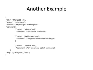 Mongo db 101 dc group | PPTX