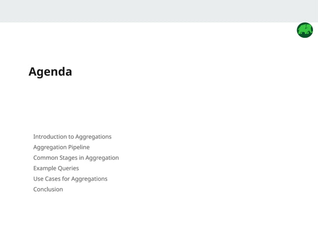 Learning MongoDB Aggregations in 10 Minutes | PPTX