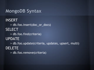 MongoDB NoSQL and all of its awesomeness | PDF | Databases | Computer ...
