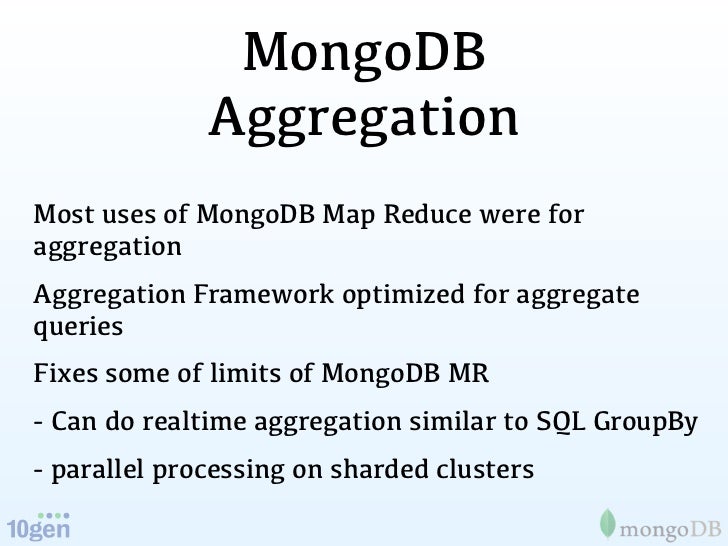MongoDB and hadoop