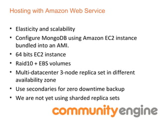 MongoDB at community engine | PPT