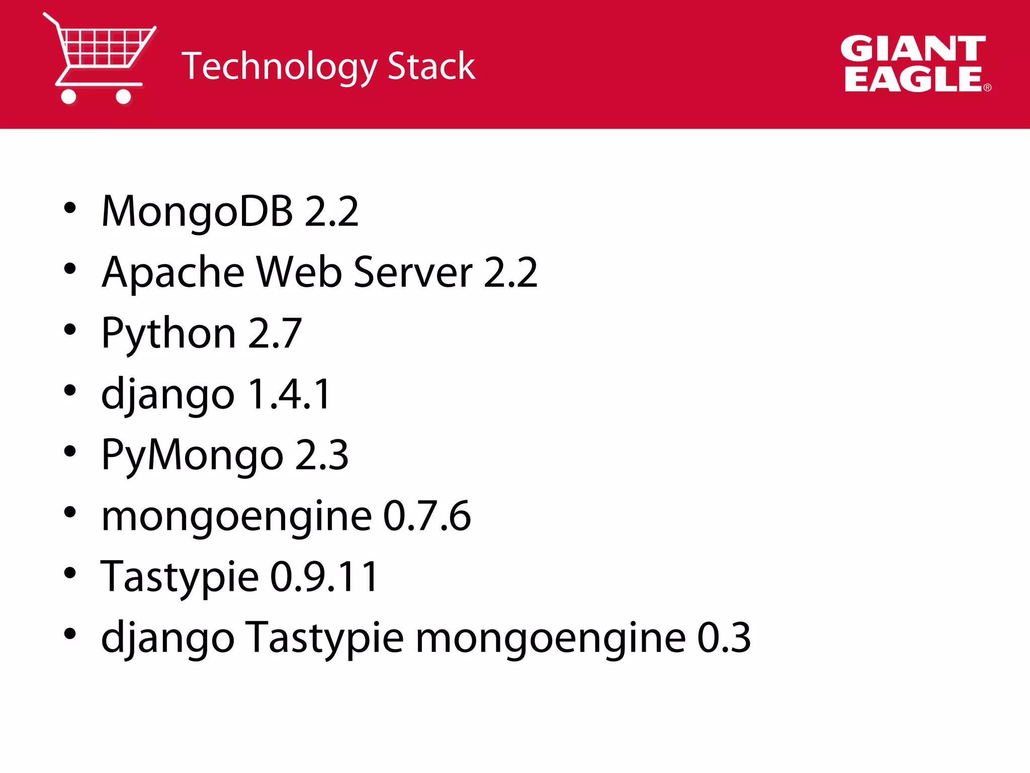 MongoDB at Giant Eagle by David Williams | PPT