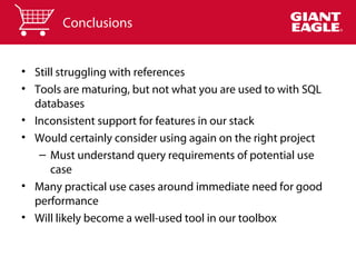 MongoDB at Giant Eagle by David Williams | PPT