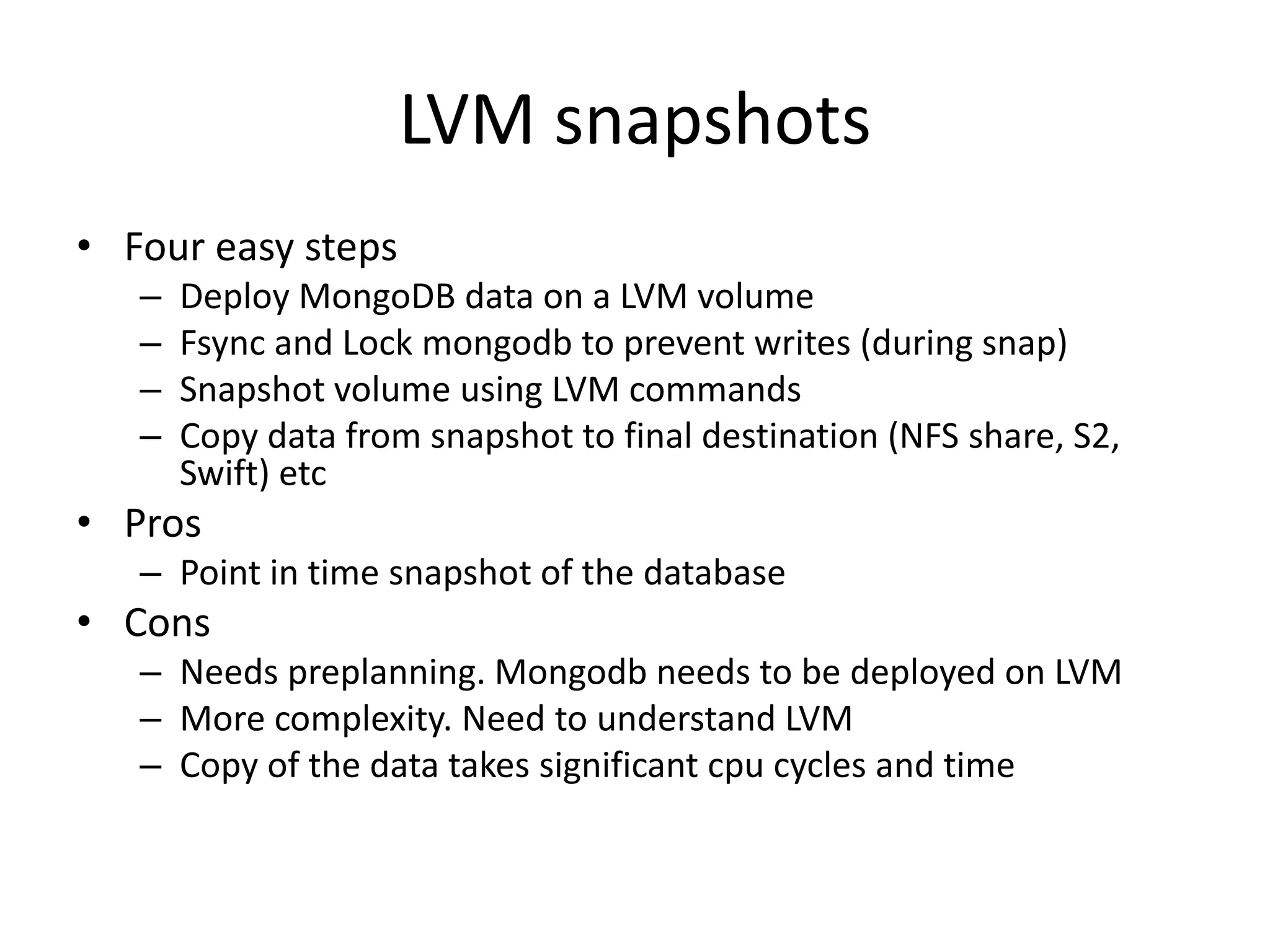 Mongodb Backup Pptx Databases Computer Software And Applications