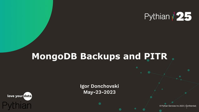 MongoDB Backups and PITR | PDF