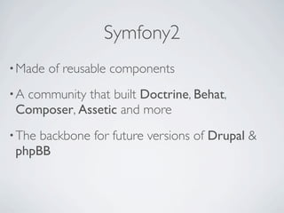 Developing Web Apps with Symfony2, Doctrine and MongoDB | PPT