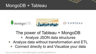 Webinar: Live Data Visualisation with Tableau and MongoDB | PPT