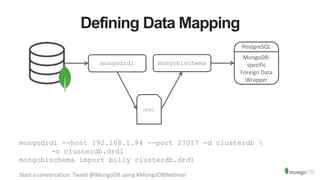 Webinar: Live Data Visualisation with Tableau and MongoDB | PPT