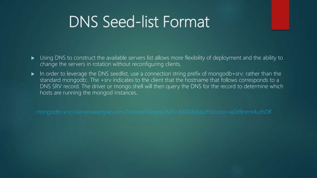 Mongodb Connection String Ppt