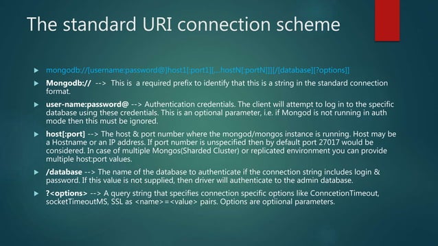 Mongodb Connection String Ppt