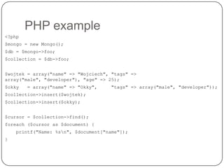 Mongo db – document oriented database | PPT