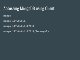 MongoDB and DynamoDB | PPT