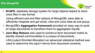 Bangalore Executive Seminar 2015: Case Study - Text Analysis on MongoDB for a large Enterprise | PPT