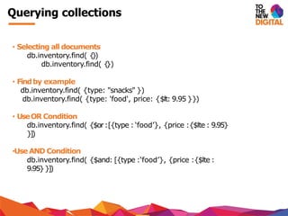 MongoDb and NoSQL | PPTX