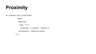 MongoDB GeoSpatial Feature | PPT