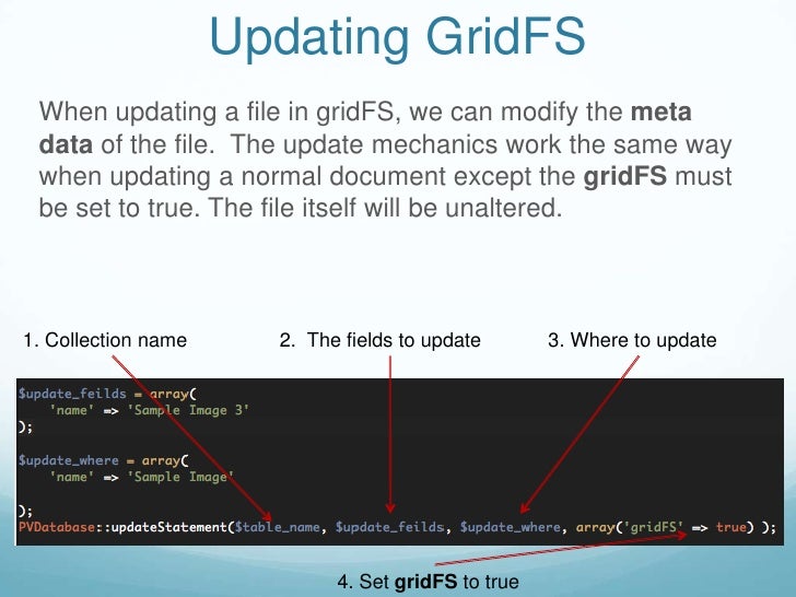 MongoDB GridFS : Database File Storage MongoDB GridFS : Database File Storage