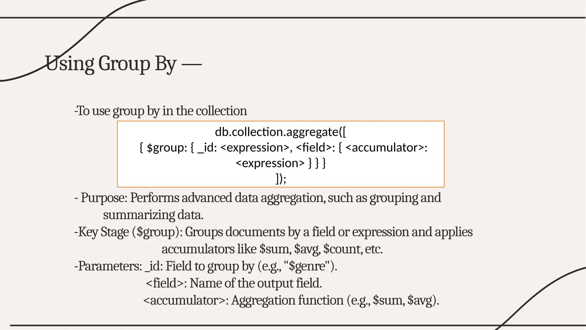 MongoDb implementation and screenshots for easier understanding | PPT