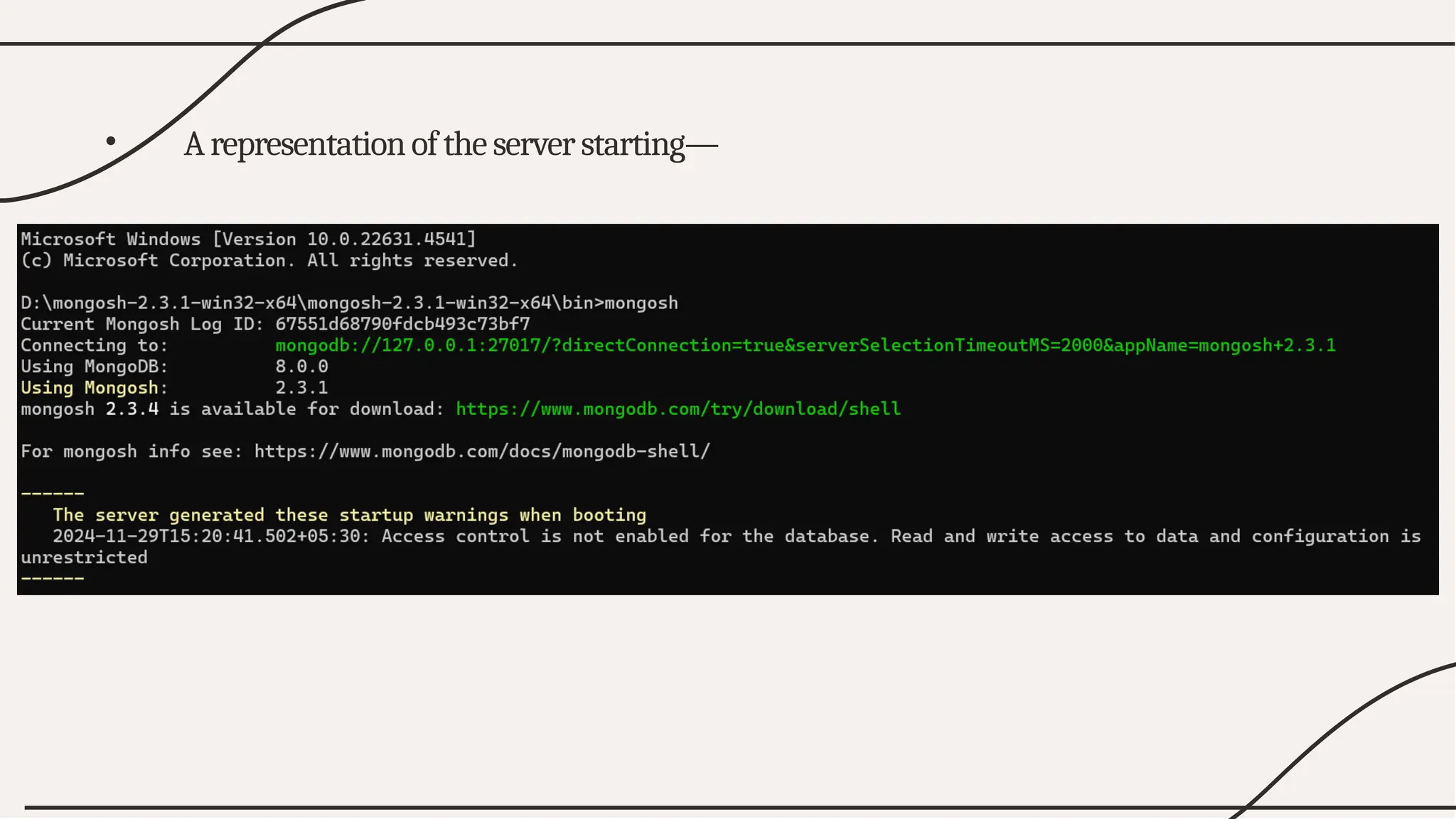 MongoDb implementation and screenshots for easier understanding | PPT