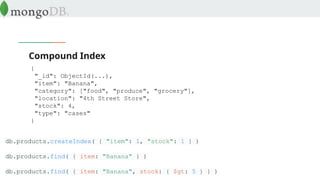 Sharing about MongoDB Overview and Indexing in MongoDB | PPT