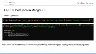 mongoDB_Intro-1 gives us the introduction to mongoDb | PPTX