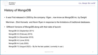 mongoDB_Intro-1 gives us the introduction to mongoDb | PPT | Free Download