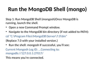 MongoDB Intro and Installation. pptx | PPT