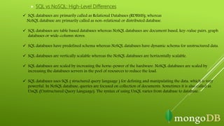 MongoDB Knowledge share | PPTX