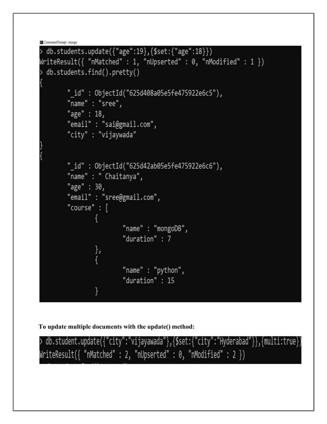 MongoDB Lab Manual (1).pdf used in data science | PDF